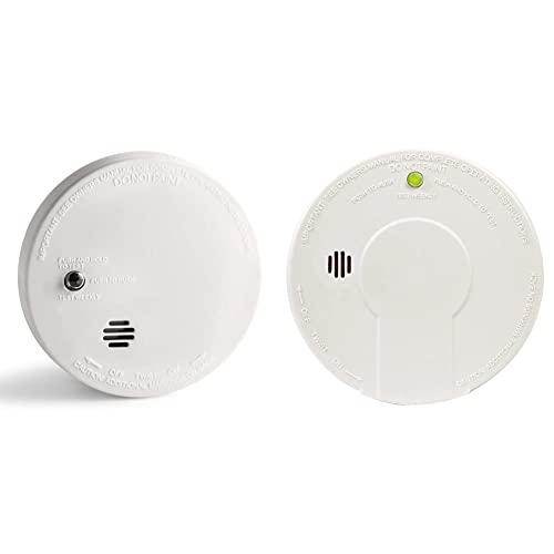 Kidde Fire Sentry Smoke Detector, 9V Battery Powered Smoke Alarm, 4 Inch Compact Design & Smoke Detector, Battery Powered with Test Button