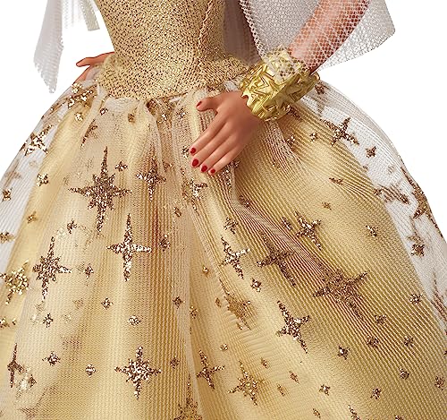 2023 Holiday Barbie Doll, Seasonal Collector Gift, Barbie Signature, Golden Gown and Displayable Packaging, Light Brown Hair