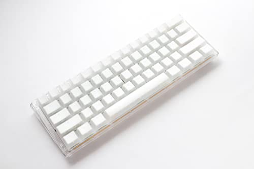 Ducky One 3 Mini Aura Clear White 60% Hotswap RGB LED Double Shot PBT Mechanical Keyboard Cherry MX Red