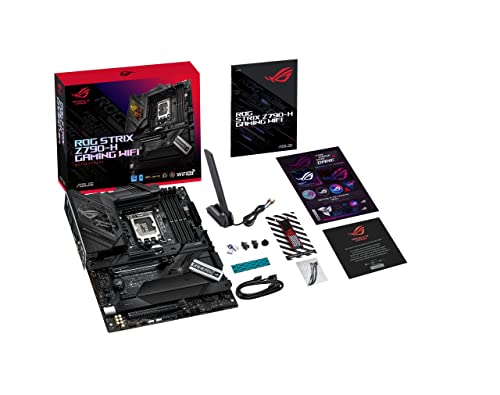 ASUS ROG STRIX Z790-H Gaming (WiFi 6E)LGA 1700(Intel®12&13th Gen)ATX gaming motherboard(DDR5 -7800 MT/s, PCIe 5.0 x16 with Q-Release,4xPCIe 4.0 M.2 slots,USB 3.2 Gen 2x2 Type-C®,front-panel connector)