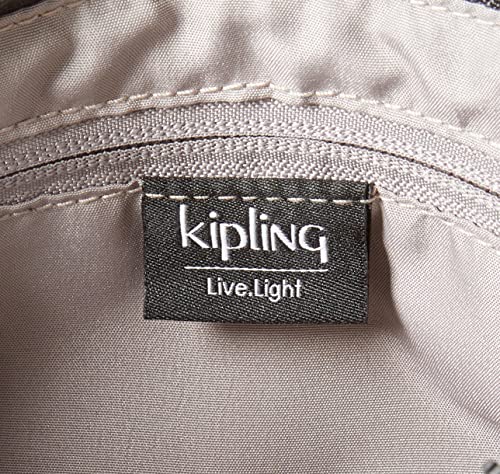 Kipling Women's Myrte Crossbody Handbag, Convertible Metallic Purse, Nylon Clutch and Waist Bag, Signature Emb