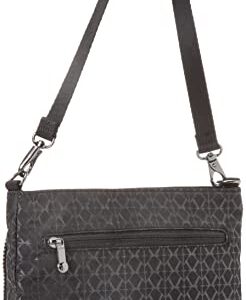 Kipling Women's Myrte Crossbody Handbag, Convertible Metallic Purse, Nylon Clutch and Waist Bag, Signature Emb