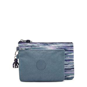 kipling duo pouch, brush stripes