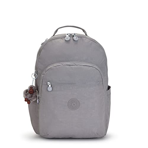 Kipling Women's Seoul Extra Large 17” Laptop Backpack, Durable, Roomy with Padded Shoulder Straps, Bag, Dove Grey, 34.5''L x 45''H x 23''D