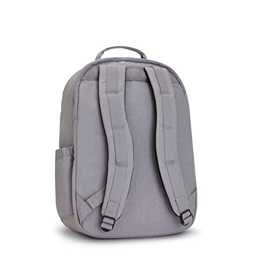 Kipling Women's Seoul Extra Large 17” Laptop Backpack, Durable, Roomy with Padded Shoulder Straps, Bag, Dove Grey, 34.5''L x 45''H x 23''D