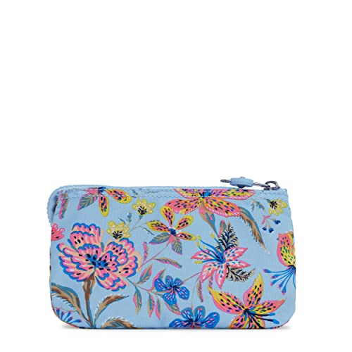 Kipling Women's Creativity Large Pouch, Versatile Cosmetics Kit, Lightweight Nylon Travel Organizer Wallet, Wild Flowers