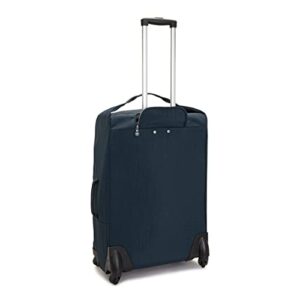 Kipling Women's Darcey Medium 26-Inch Softside Checked Rolling Luggage, 360 Degree Spinning Wheels, True Blue Tonal, 17.25'' L x 26.25'' H x 10.75'' D