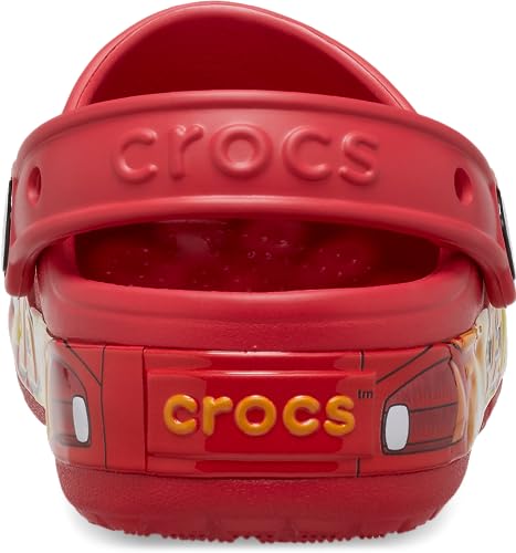 Crocs Crocband Cars Lightning McQueen Clogs, Light Up Shoes, Red, 11 US Unisex Little Kid