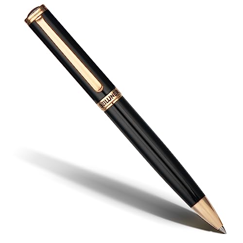 BEILUNER Luxury Ballpoint Pens,Peerless Luxury Pen with 24K Gold Trim,the Exquisite Product Detail,Schneider Pen Refill,Exquisite Leather Box-Best Pen Gift Set for Men & Women- Professional, Nice Pens