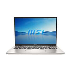 msi prestige 16 evo 16" qhd+ 165hz laptop: intel core i7-13700h, intel iris xe, 32gb ddr5, 1tb nvme ssd, thunderbolt 4, hdmi, microsd card reader, win 11 pro: urban silver a13m-259us