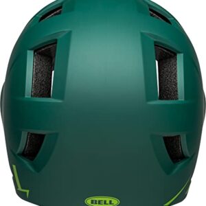 Bell Drop Youth BMX Bike and Skate Helmet, Green