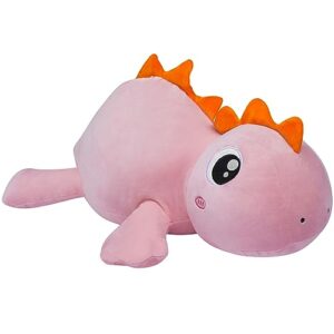 dinomushy large weighed dinosaur plush 24 inch, 3.5lbs - cute stuffed animal plushie, soft dinosaur pillow plush toy for room decor - huggable dino stuffed animal, cuddle plushies for kids & adults!