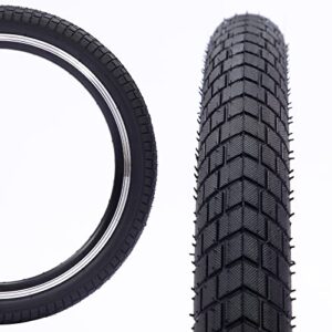 weerock 20 inch bike tire folding bead replacement tyre 20 * 2.125 for child bike kids bike bmx mountain bicycle mtb, black