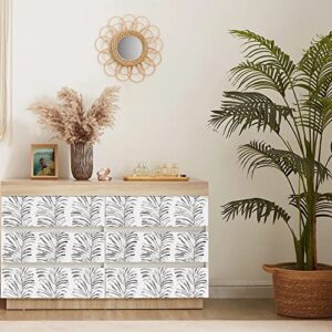 Modern Peel and Stick Wallpaper Boho Contact Paper for Cabinets Brown Wallpaper for Bedroom Self Adhesive Wallpaper Removable Stripe Wall Paper for Nursery Herringbone Shelf Drawer Liner17.3” x 78.7”