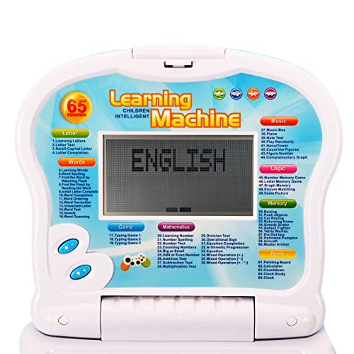 LESHITIAN Kids Laptop, 65 Learning Activities, Educational Learning Laptop for Kids Ages 3+