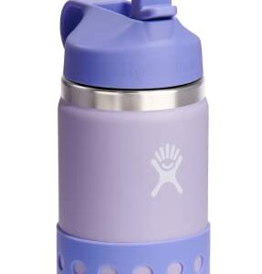 Hydro Flask 12 Oz Kids Wide Mouth Straw Cap And Boot Wisteria