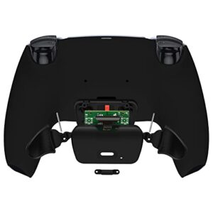 eXtremeRate Black Back Paddles Programable Rise Remap Kit for PS5 Controller BDM-030, Upgrade Board & Redesigned Back Shell & Back Buttons Attachment for PS5 Controller - Controller NOT Included