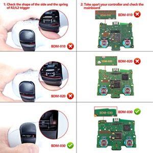 eXtremeRate Black Back Paddles Programable Rise Remap Kit for PS5 Controller BDM-030, Upgrade Board & Redesigned Back Shell & Back Buttons Attachment for PS5 Controller - Controller NOT Included