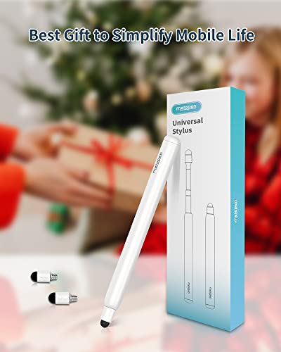 Metapen X1 Universal Stylus Pen for Touch Screens, 2-1 Retractable Pointer & Stylus with Special Flocking Tip, High Precision & Soft, Stylus Pen for iPad/iPhone/Android/Tablets/Samsung/HP/Kindle