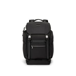 tumi alpha bravo expedition flap backpack - black