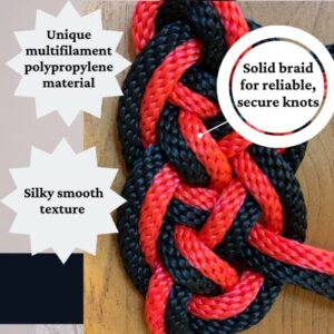 Let's Knot - Rope Kit for Beginners and Experienced Riggers - Silky Soft Rope - Perfect for Simple and Complex Knots - Japanese Rope Style - Set of Two 30 Ft Ropes 1 Storage Bag - 8mm Braided Rope