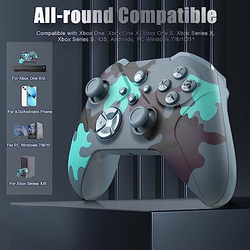 Gamrombo Wireless Controller Replacment for Xbox controller,Compatible with Xbox one/Xbox One S/X/Xbox Series X/S/Android/iOS/PC Gamepad Remote with Wifi/Macro Function/Turbo/3.5mm Audio Jack