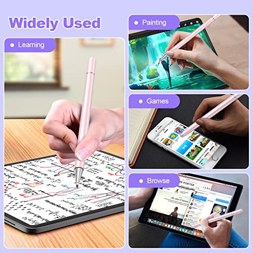 Stylus Pens for Touch Screens, High Precision 2-in-1 Disc Stylus Pen for iPad Compatible with iPhone/iPad/Android/Tablets and All Capacitive Touch Screens