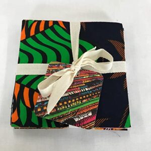 Pre-Cut 42 Count 5 inch Squares - Charm Pack African Print Variety for Quilting and Crafting by Sew Creative Lounge