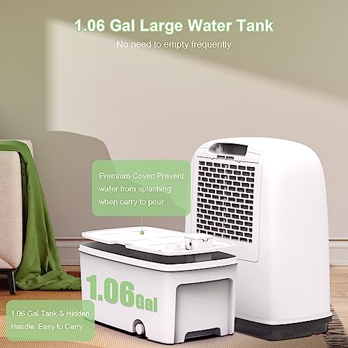 Dehumidifier for Home, RUWORA Dehumidifiers for Bedroom, 30 Pint 2500 Sq.Ft , Water Tank 1.06 Gallon, Dehumidifiers for Basement Bathroom Closet, Overflow Protection, 24H Timer