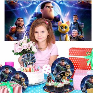 Buzz Year Buzz Lightyear Party Supplies Plates Party Favors Decorations Backdrop Banner Birthday Cake Topper Decor