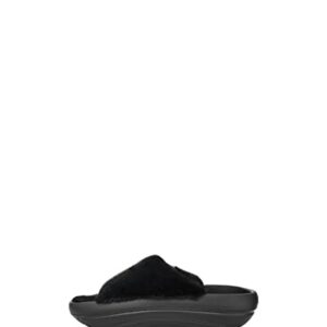 UGG Women's FOAMO UGGPLUSH Slide Sandal, Black, 8