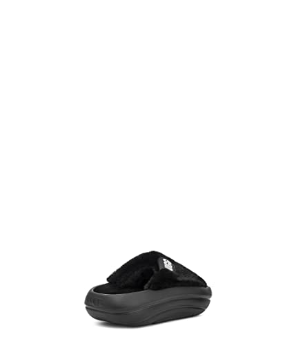 UGG Women's FOAMO UGGPLUSH Slide Sandal, Black, 8