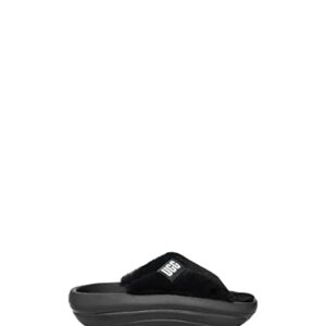 UGG Women's FOAMO UGGPLUSH Slide Sandal, Black, 8