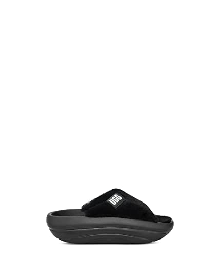 UGG Women's FOAMO UGGPLUSH Slide Sandal, Black, 8