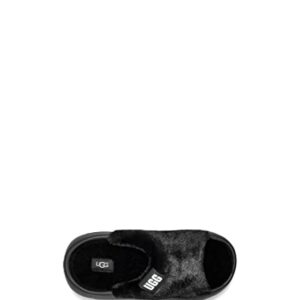 UGG Women's FOAMO UGGPLUSH Slide Sandal, Black, 8