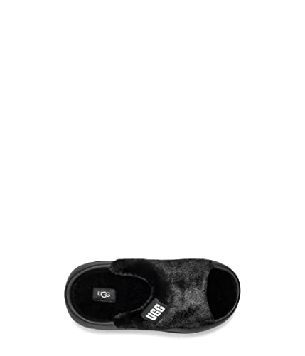 UGG Women's FOAMO UGGPLUSH Slide Sandal, Black, 8