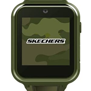 Accutime Skechers Kids Olive - Educational Learning Touchscreen Smart Watch Toy for Girls, Boys, Toddlers - Selfie Cam, Learning Games, Alarm, Calculator, Pedometer & More (Model: SKE4092)