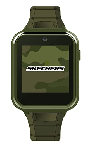 Accutime Skechers Kids Olive - Educational Learning Touchscreen Smart Watch Toy for Girls, Boys, Toddlers - Selfie Cam, Learning Games, Alarm, Calculator, Pedometer & More (Model: SKE4092)