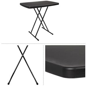 Everyday Home, Black Adjustable Folding Table