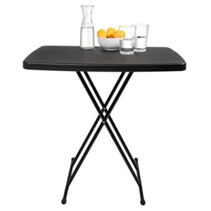 Everyday Home, Black Adjustable Folding Table