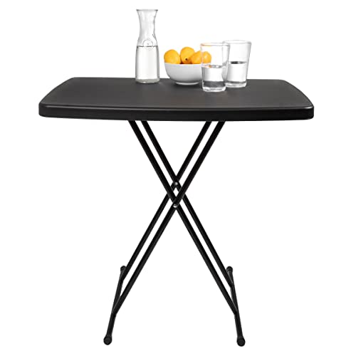 Everyday Home, Black Adjustable Folding Table