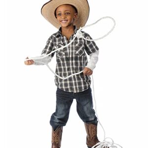 Rope Lasso Pre Tied Cowboy Trick Lariat Lasso Rope Honda Knot for Kids and Adults, 5/16" x 30'