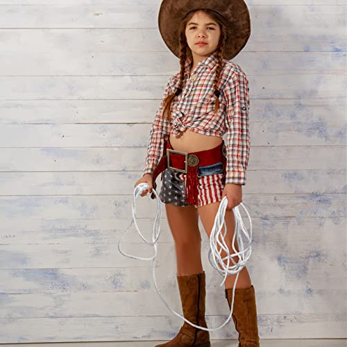 Rope Lasso Pre Tied Cowboy Trick Lariat Lasso Rope Honda Knot for Kids and Adults, 5/16" x 30'