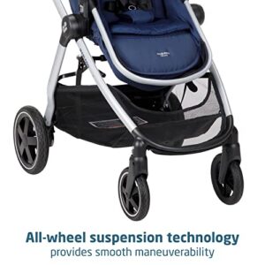 Maxi-Cosi Zelia² Luxe 5-in-1 Modular Travel System, Choose Between 5 Modes of use: Parent-Facing car seat Caddy, Reversible Carriage, and Reversible Stroller, New Hope Navy