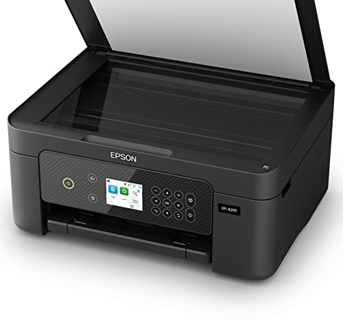 Epson Expression Home XP-4205 All-in-One Wireless Color Inkjet Printer, Black - Print Copy Scan - 2.4" Color LCD, 10.0 ppm, 5760 x 1440 dpi, Auto 2-Sided Printing, Voice Activated