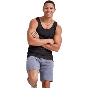 Hanes Originals Tri-Blend Top, Lightweight Men, Sleeveless Tank Shirt, Black