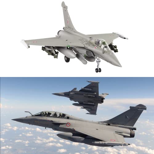 HANGHANG 1/100 Dassault Rafale Fighter Plane Model Metal Aircraft Model Military Airplane Model Diecast Plane Model for Collection or Gift