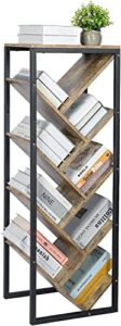 cutogxon tree bookshelf - 9 tier floor standing tree bookshelf for cds/movies/books, small bookshelf for small spaces bookshelves wooden book storage organizer shelves for bedroom living room