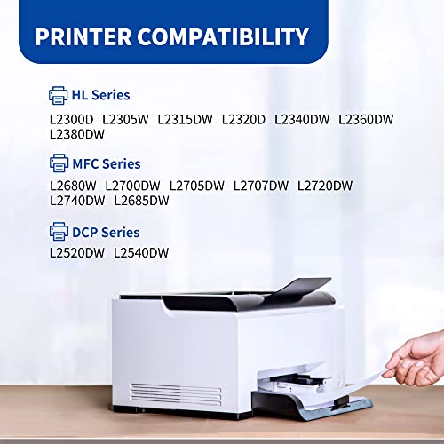 SUDLTO TN660 Toner Cartridge Brother Printer Replacement for Brother TN660 TN-660 TN630 TN-630 NT-PB660 to Compatible with HL-L2300D HL-L2380DW HL-L2320D DCP-L2540DW HL-L2340DW HL-L2360DW (2 Black)