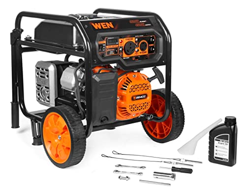 WEN 5600-Watt Portable Generator, Electric Start, 224cc, Transfer-Switch and RV-Ready with CO Shutdown Sensor (GN5602X)